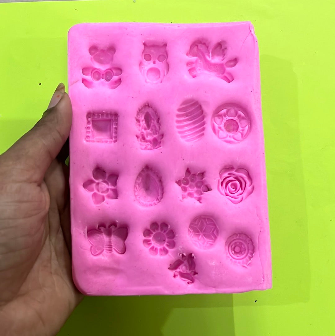 SILICON STUD PAD used for making terracotta ear studs and terracotta ...
