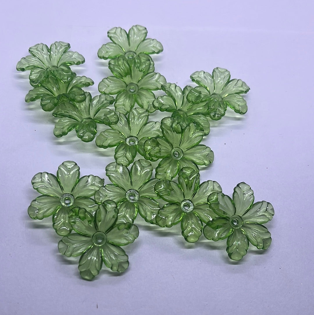 Acrylic crystal flower beads 100 g – KnowHowArtCraft