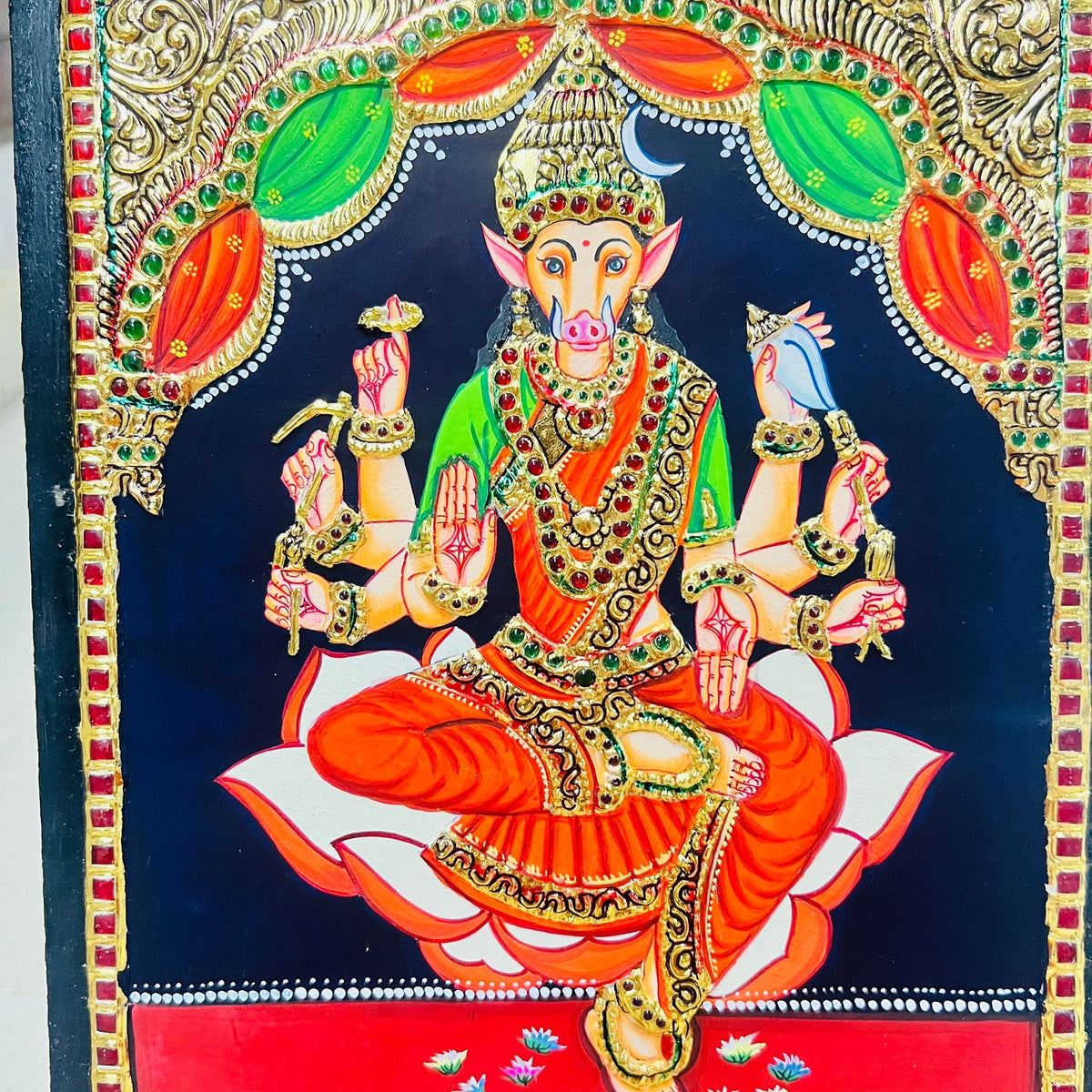 Varahi Tanjore painting 10x12(15days delivery form payment date)1pack ...