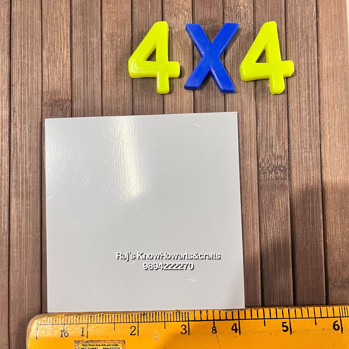 4*4 Acrylic square Transparent sheets – KnowHowArtCraft