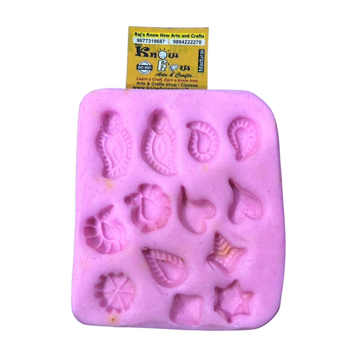 SILICON STUD PAD used for making terracotta ear studs and terracotta ...