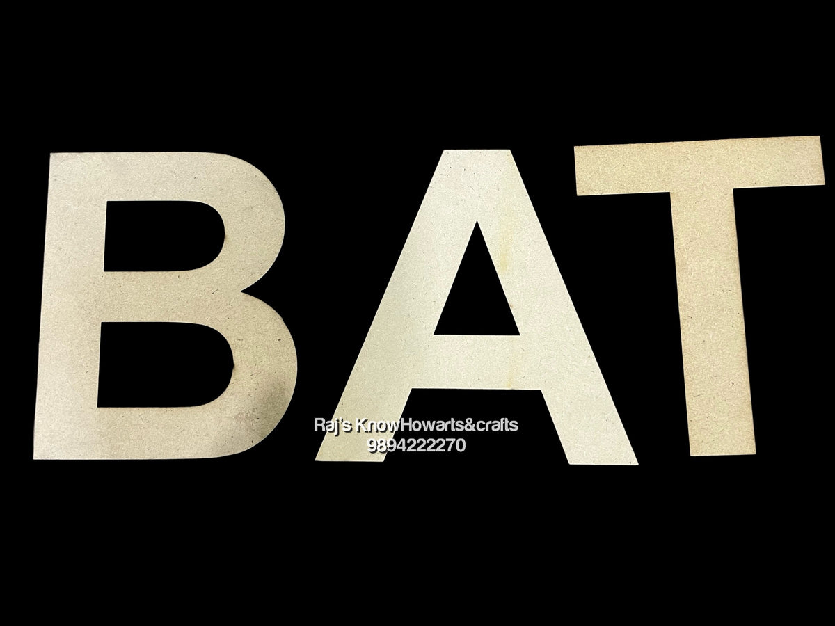 O- 6 inch plain cutout alphabet – KnowHowArtCraft