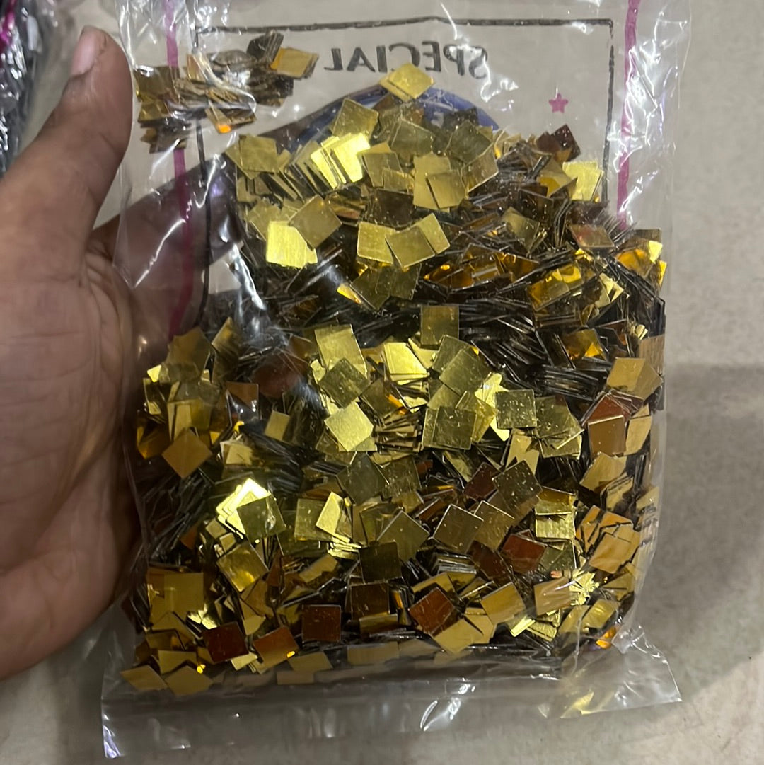 6x6 gold square sequence 100g 1pack-555C – KnowHowArtCraft