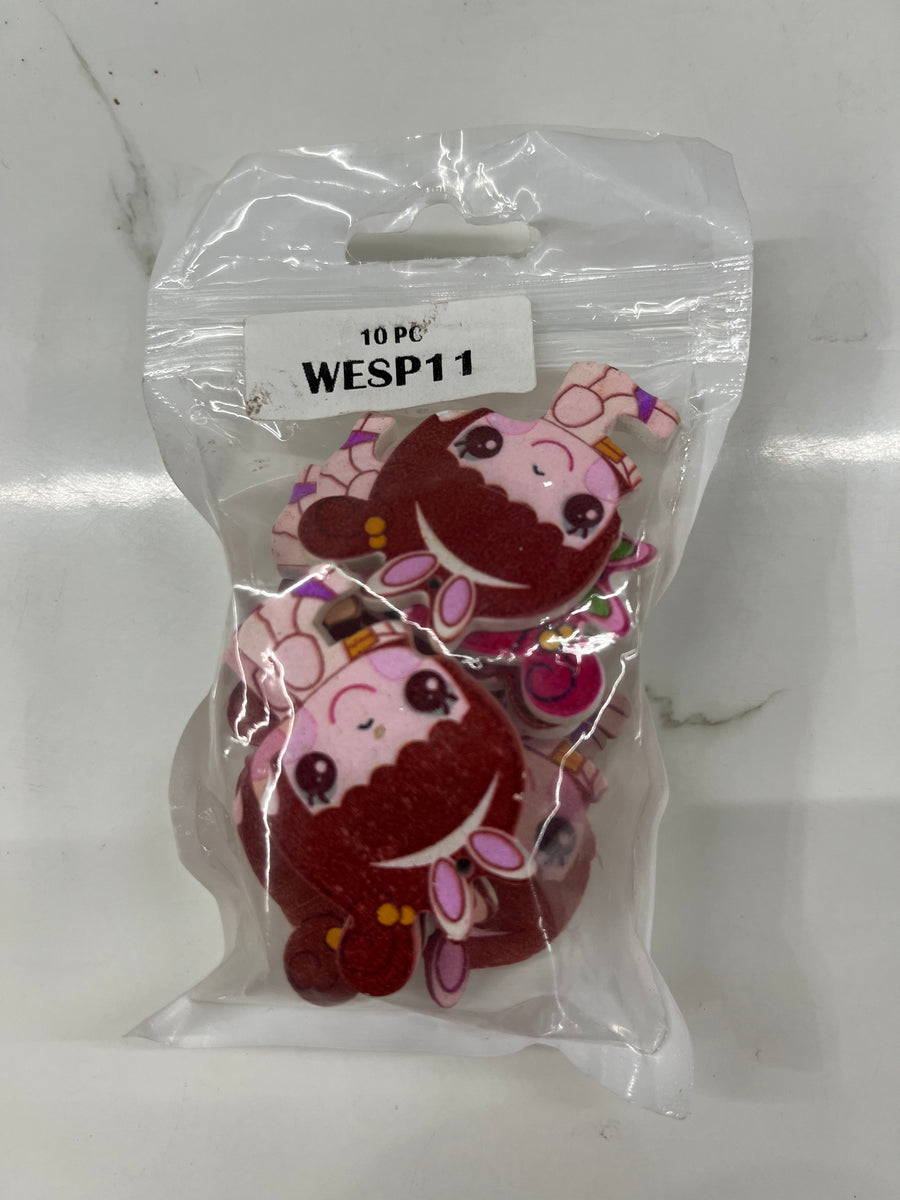 Wooden button dangler-10 piece – KnowHowArtCraft