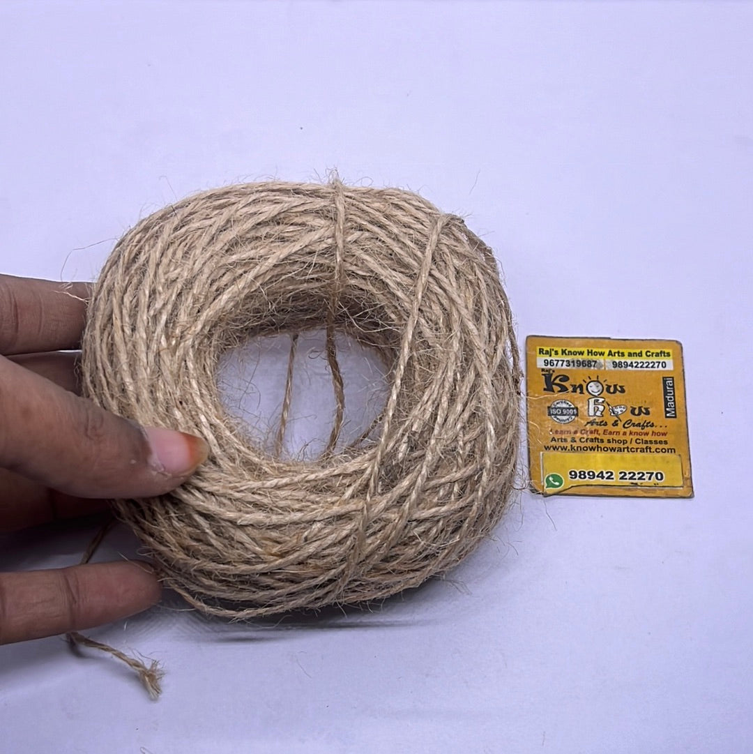 Natural jute fabric rope – KnowHowArtCraft