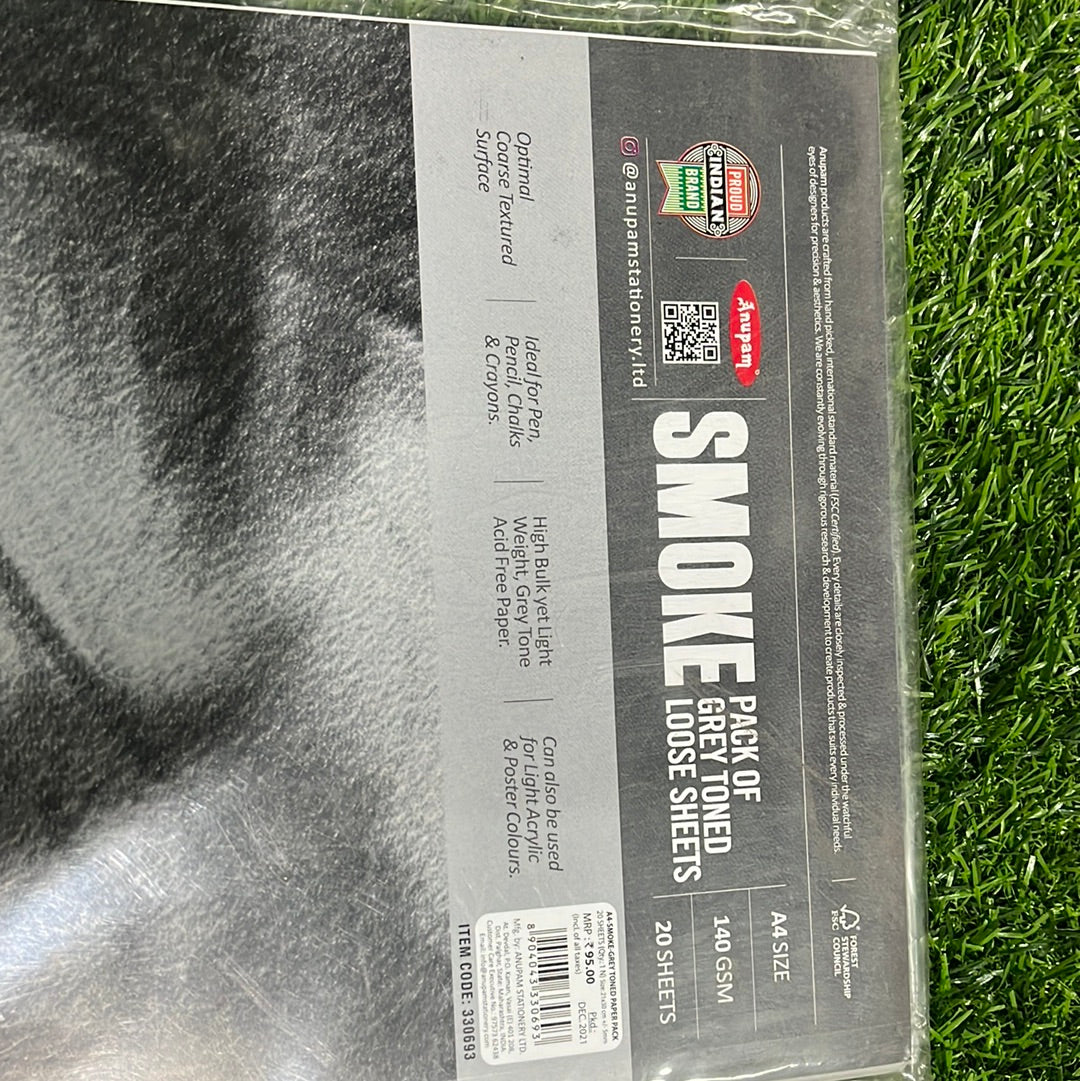 Smoke pack of grey loose 10 sheets A4 size paper – KnowHowArtCraft