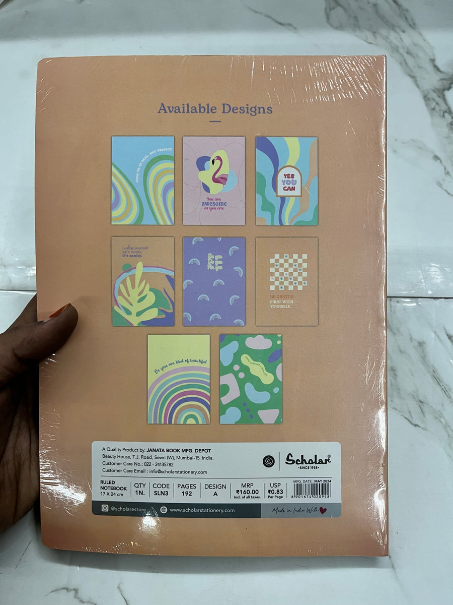 Scholar ruled notebook – KnowHowArtCraft