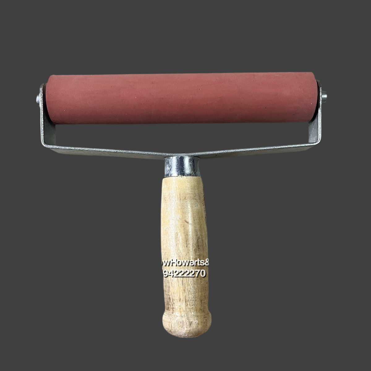 wooden handle rubber roller - 7 inch – KnowHowArtCraft