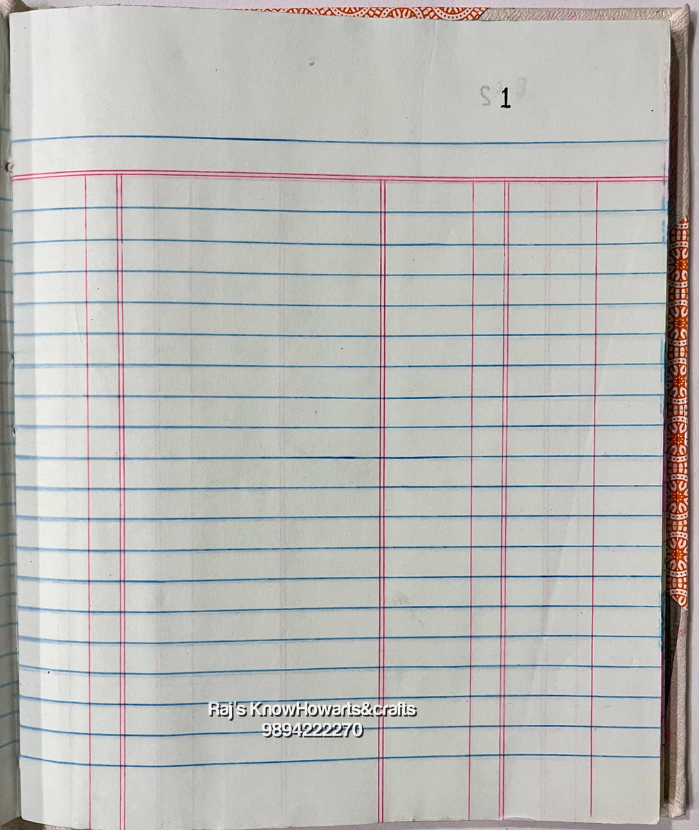 Accounts Note Small 10x8 2 quire – KnowHowArtCraft