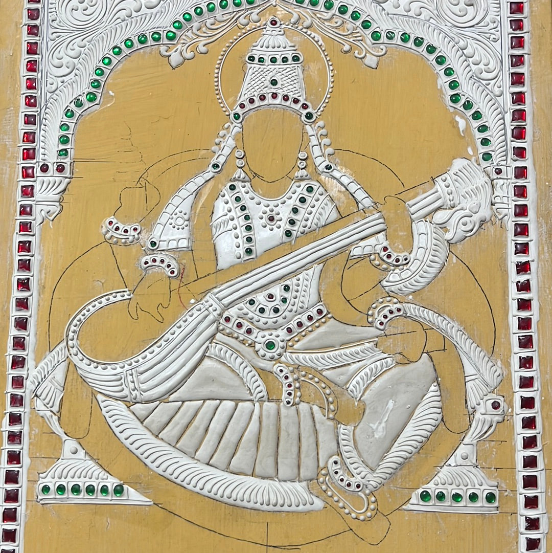 Saraswathi Muck Board-1 Board(15 days delivery time) – KnowHowArtCraft