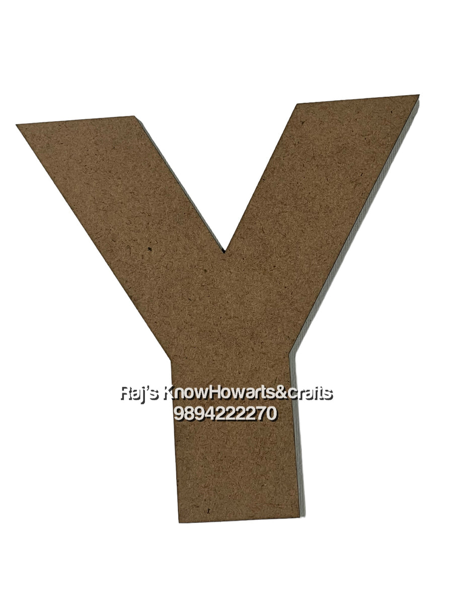 Y-6inch 3d Mdf cutout alphabet – KnowHowArtCraft