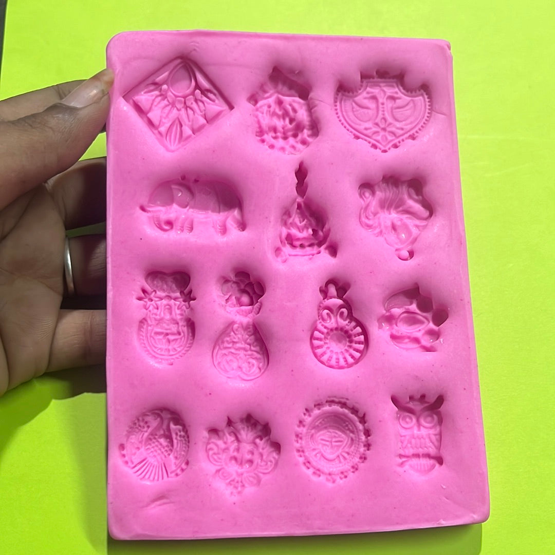 SILICON STUD PAD used for making terracotta ear studs and terracotta ...