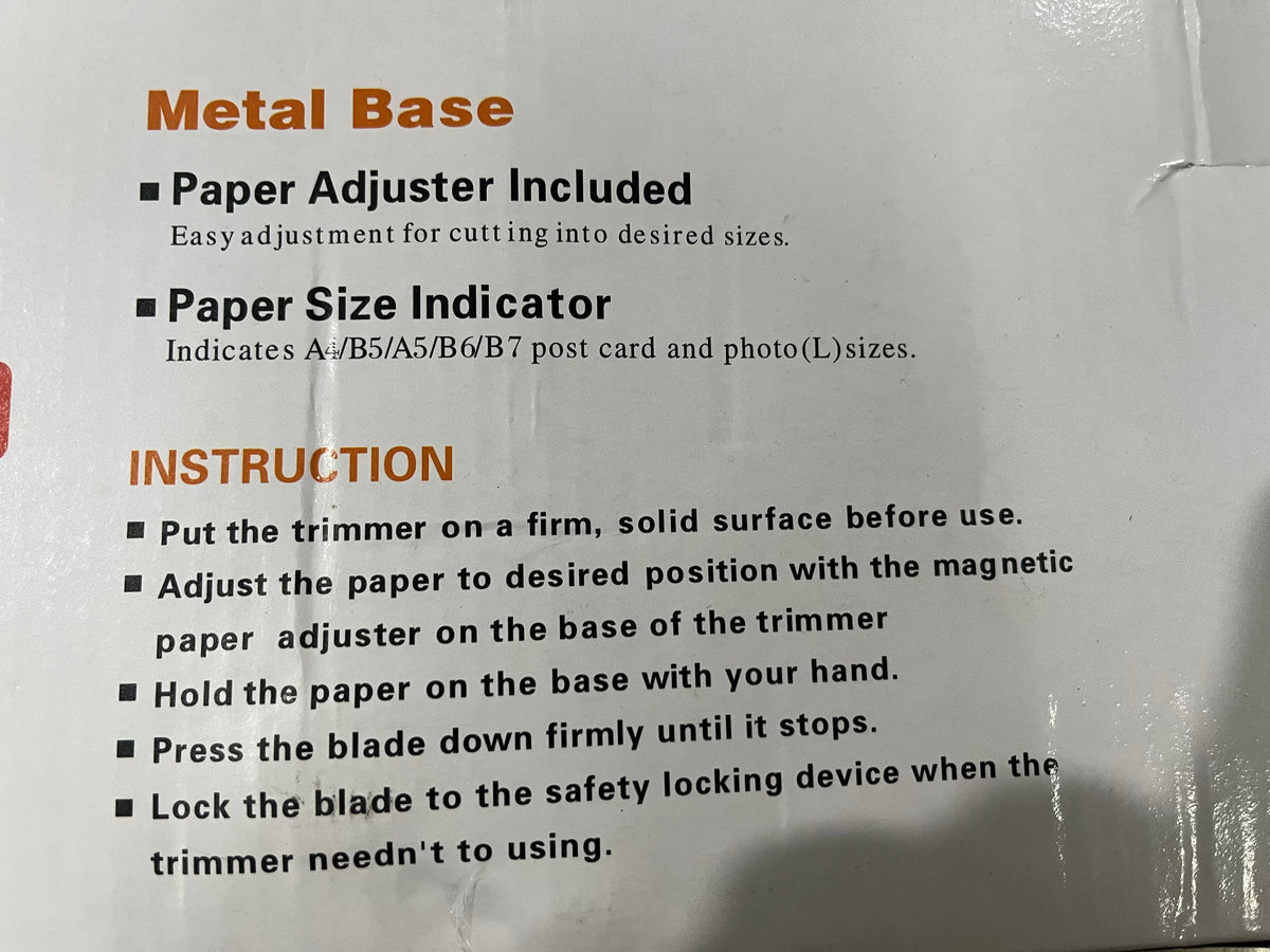 Paper cutter + score board A4 10*12 inches – KnowHowArtCraft