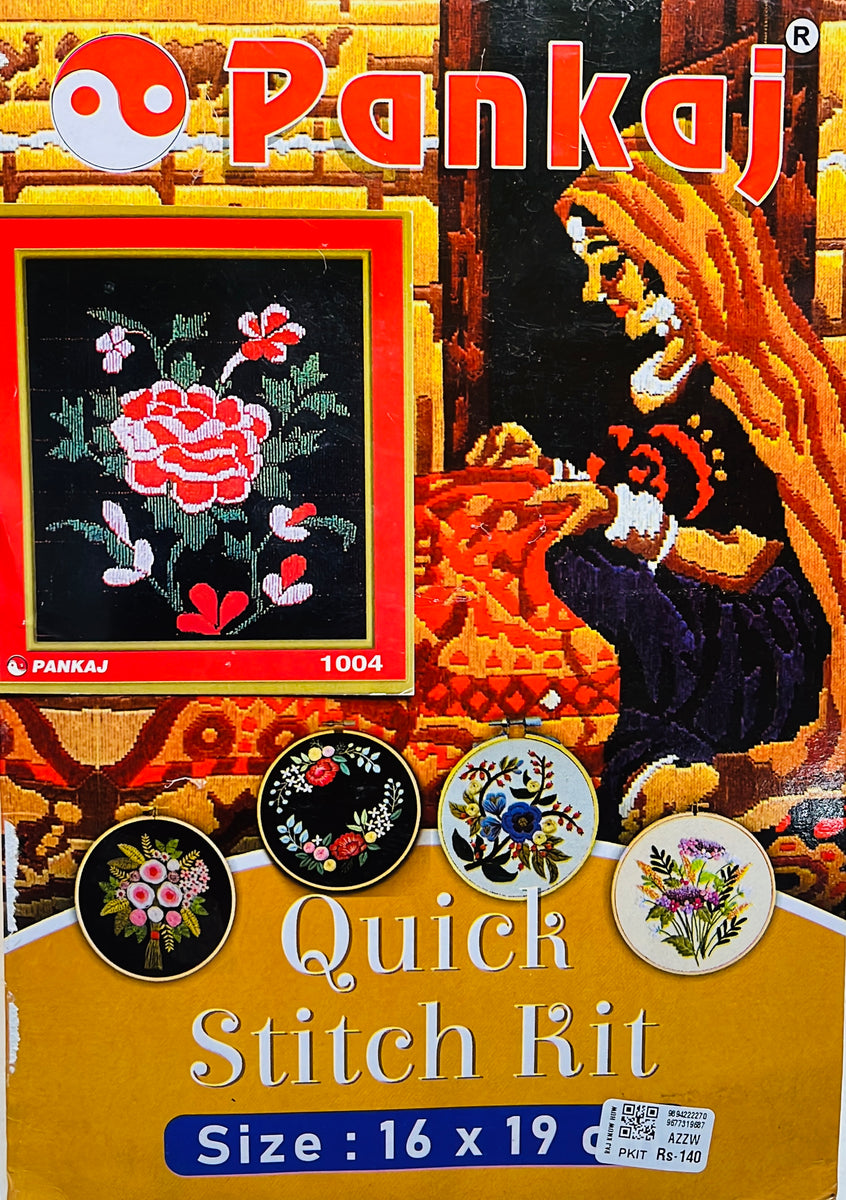 PANKAJ Quick STITCH KIT small - 16x19cm – KnowHowArtCraft