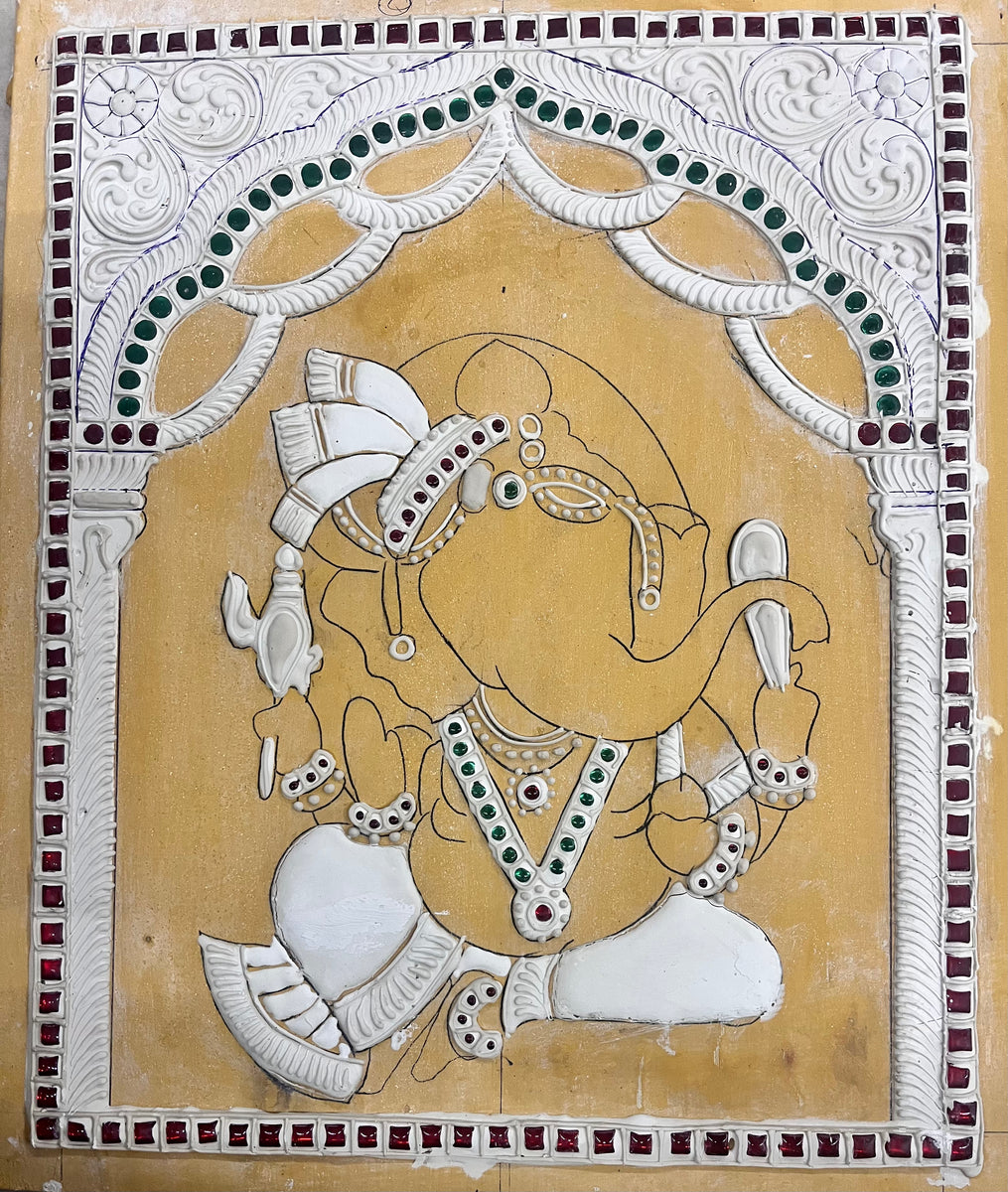 Kid vinayagar Tanjore Muck Board 10x12-1 Board(15 days delivery time ...