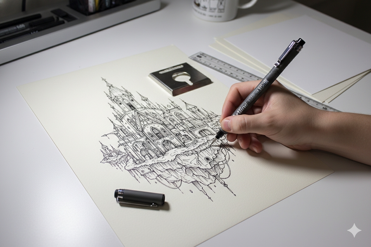0.05 Artline Drawing System Black - 8001 – KnowHowArtCraft