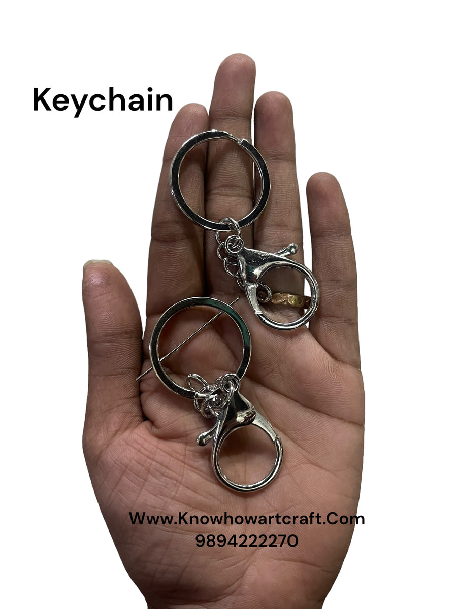 Adjustable screw keychain silver – KnowHowArtCraft