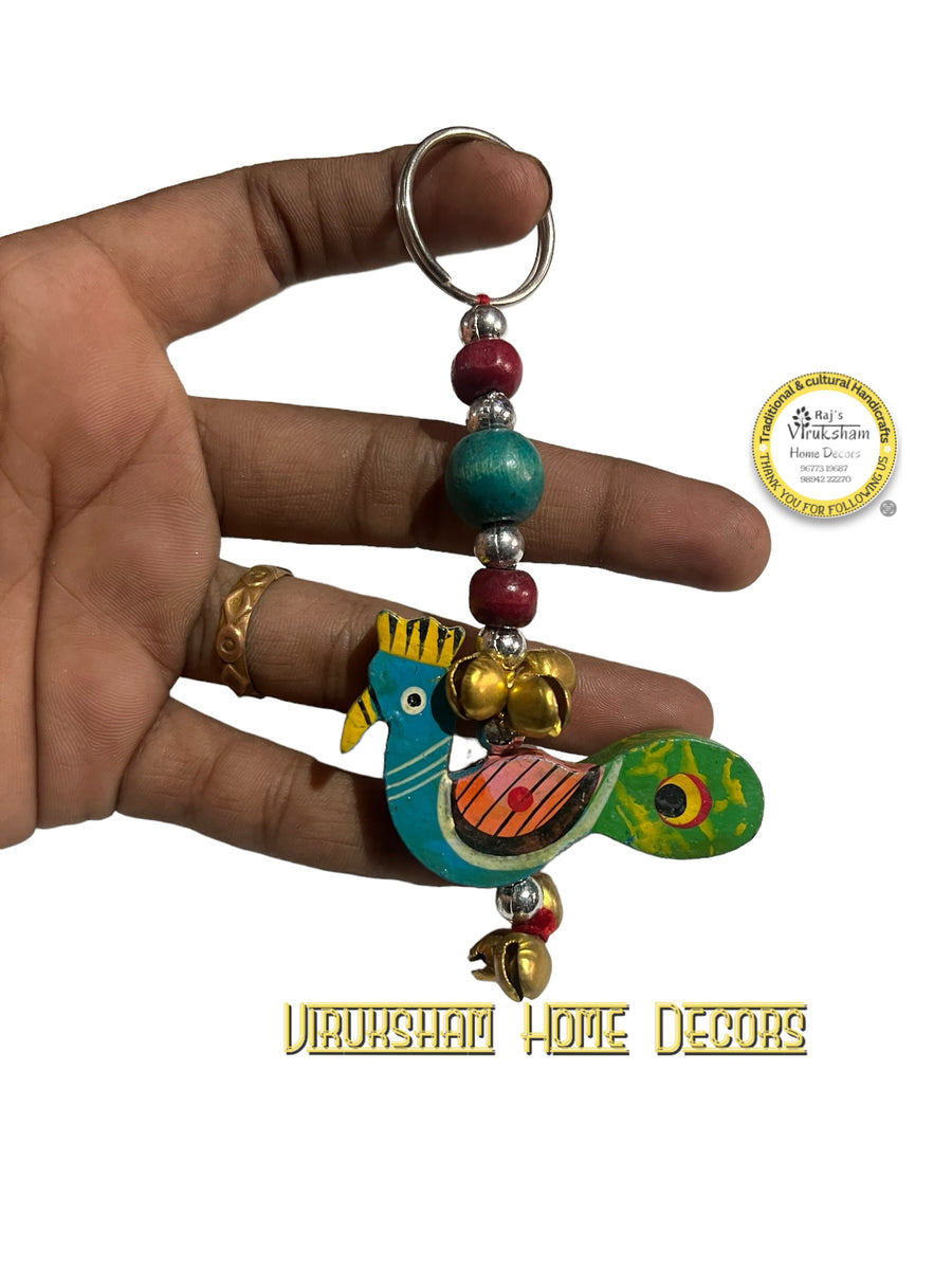 Peacock key chain - WKP – KnowHowArtCraft