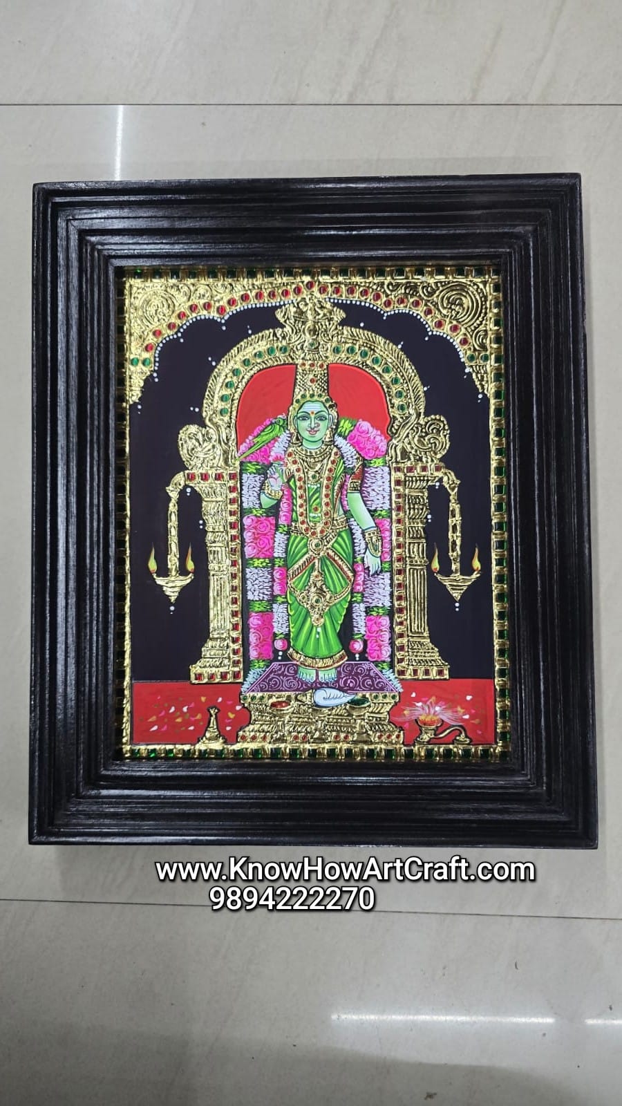 Plain classic frame -Tanjore painting Teak Wood frame – KnowHowArtCraft