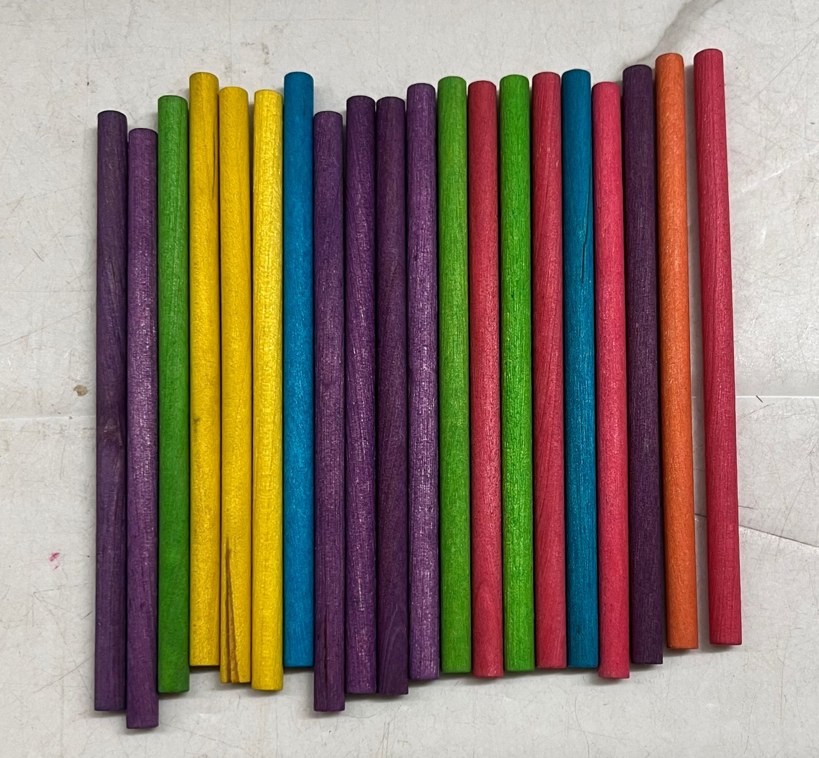 Wooden Stick Colour WD5 0.3cm 20 Pieces in pack - WD10 – KnowHowArtCraft