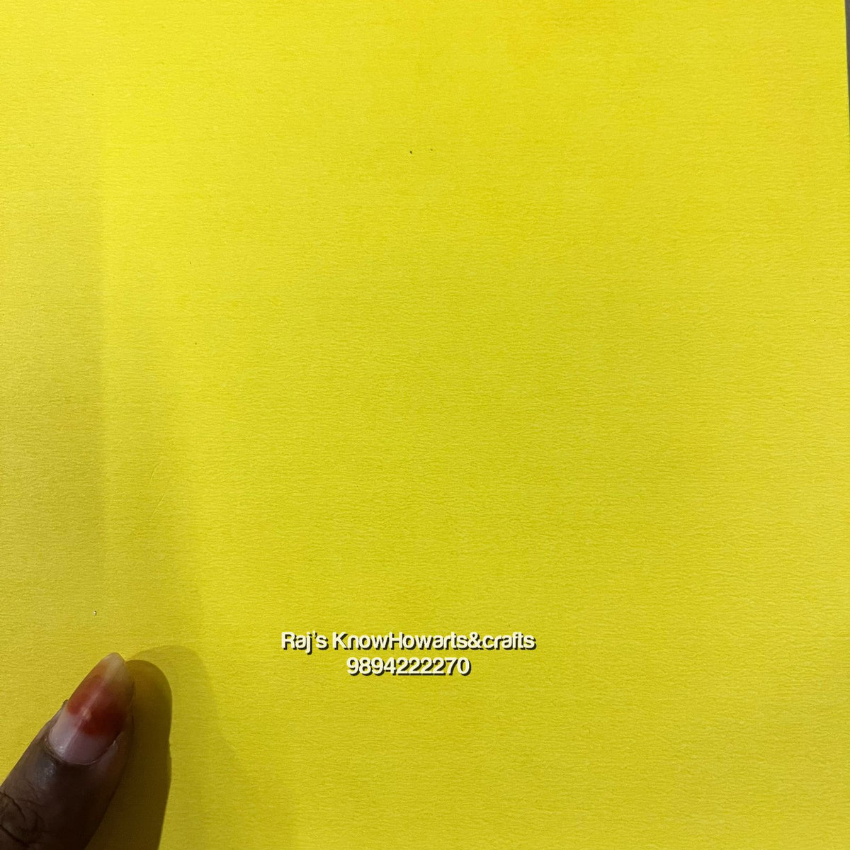 Lemon Yellow Thick Chart -4 charts – KnowHowArtCraft