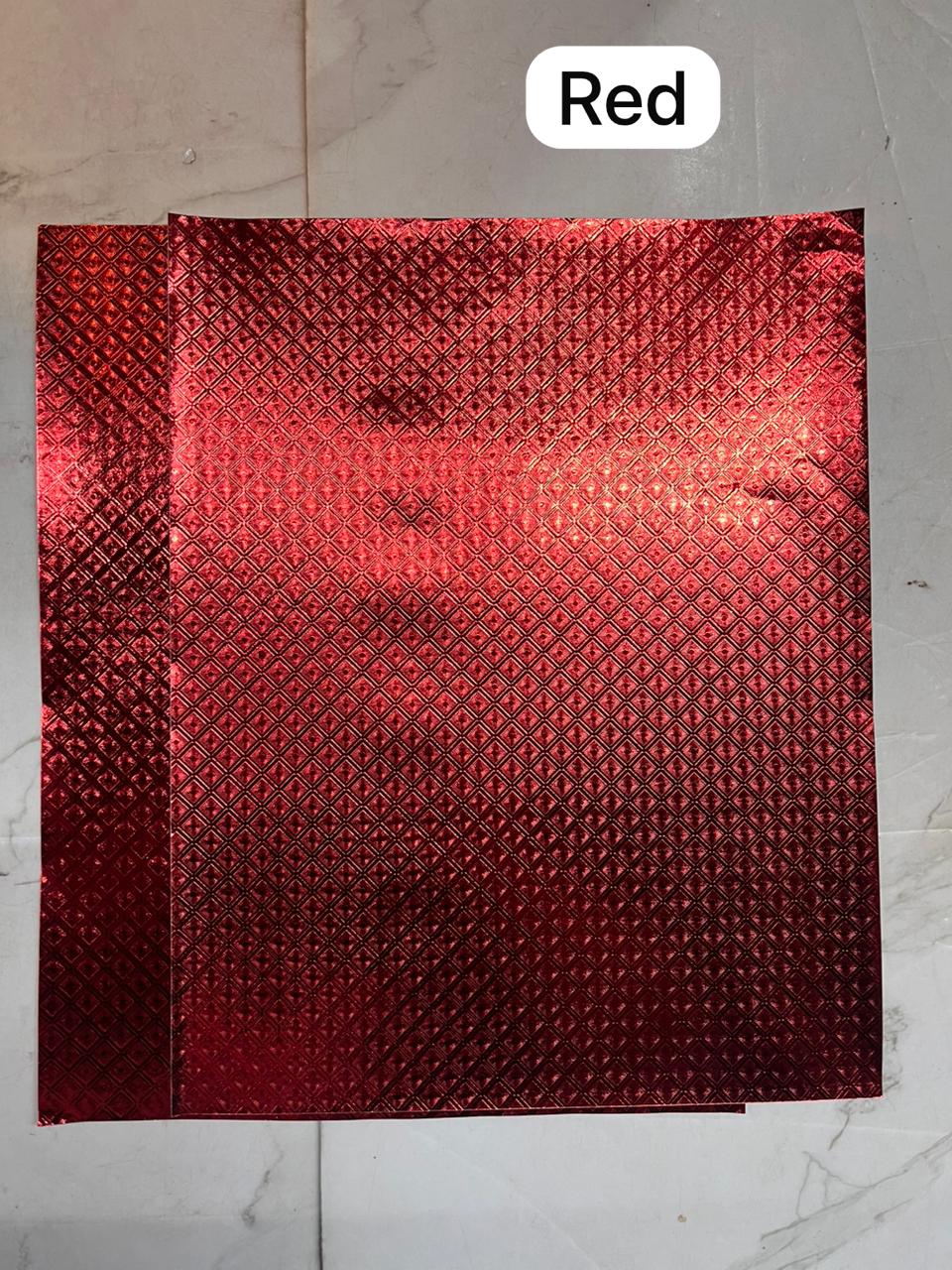 Diamond metalic Red(10 sheet) 25X32 inch – KnowHowArtCraft