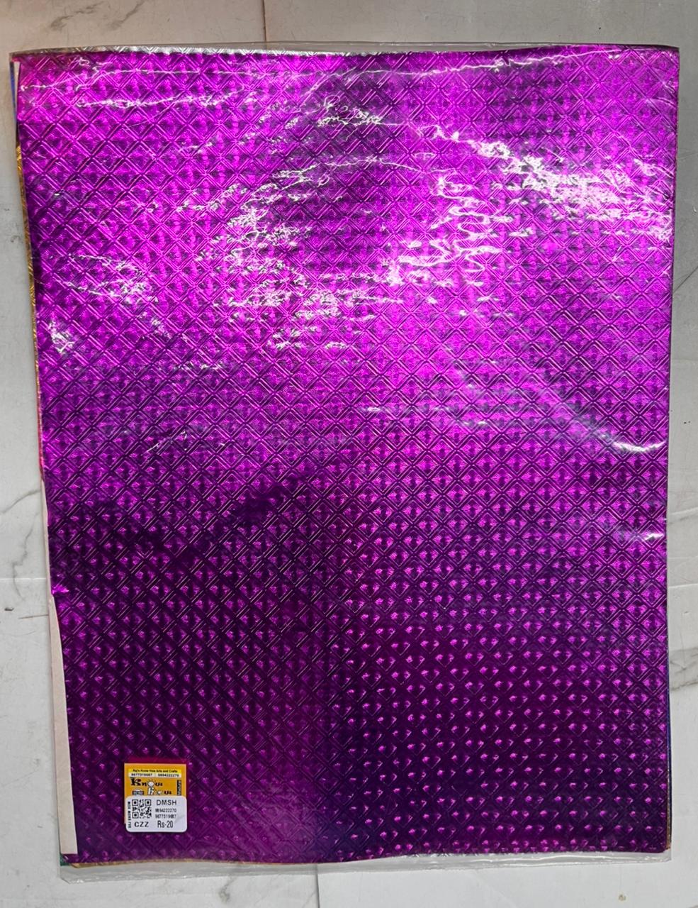 Diamond metalic Multicolour sheet( 2 piece each colour in a pack ...