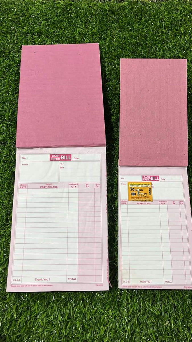 4x7 ready small bill book -bk2 – KnowHowArtCraft