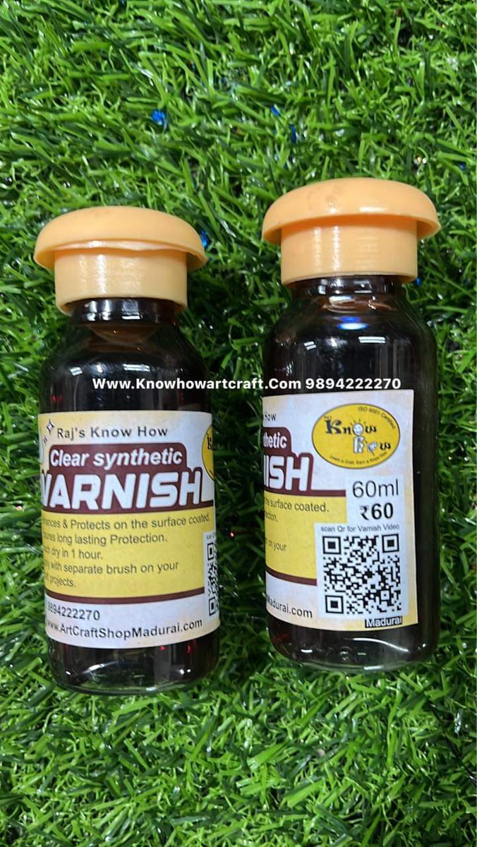 Synthetic varnish 60ml-1 bottle – KnowHowArtCraft