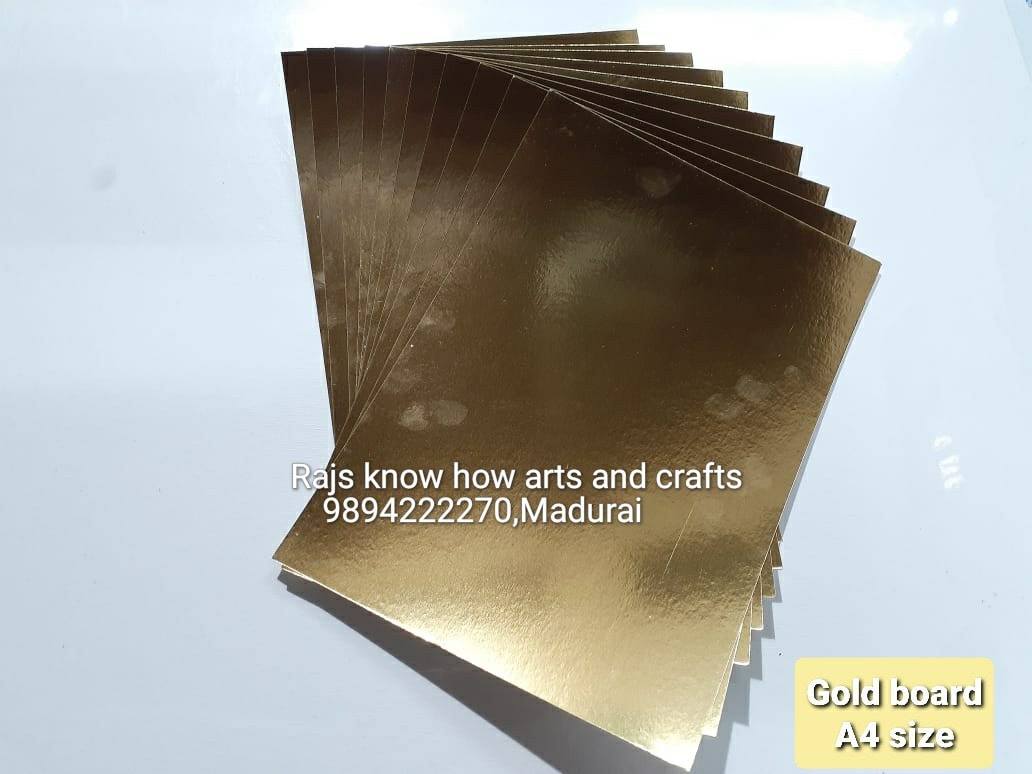 Gold board A4 size – KnowHowArtCraft