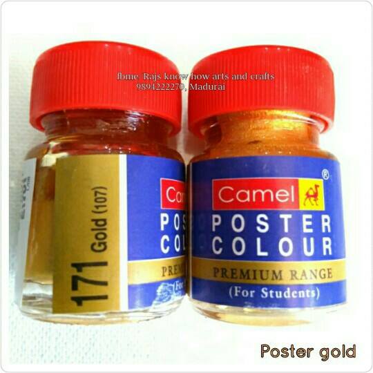 Gold Poster Colour – KnowHowArtCraft