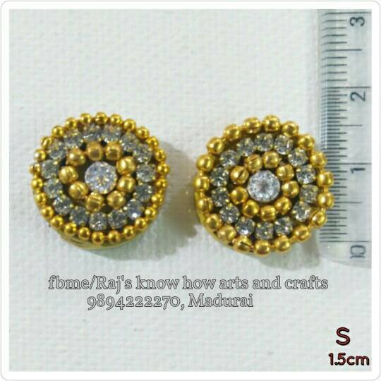 Quilled topper small -RS.15/pair (1.5cm) Large-RS.20/pair(2 cm ...