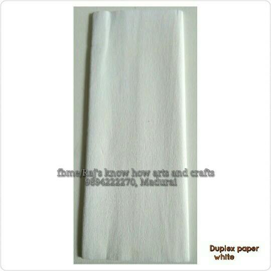 White Duplex paper – KnowHowArtCraft