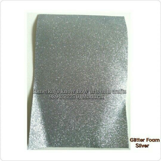 Silver Glitter Foam – KnowHowArtCraft