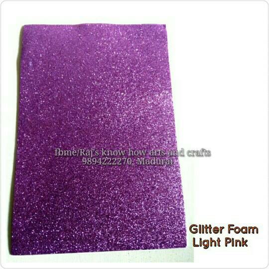 Light Pink Glitter Foam – KnowHowArtCraft