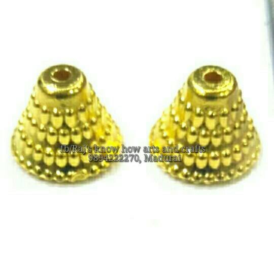 Metal Bell head cap-10 pair in a pack – KnowHowArtCraft