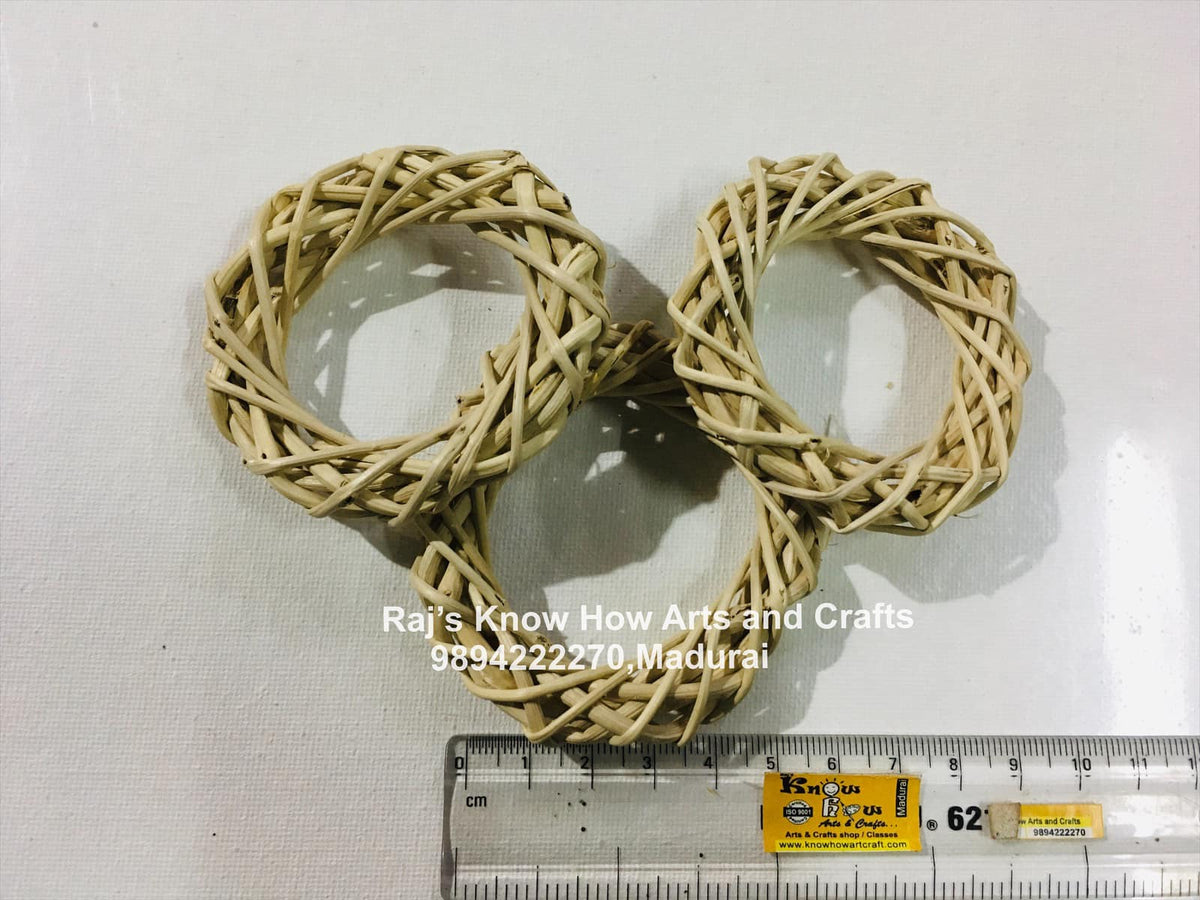 Bamboo white wreath – KnowHowArtCraft