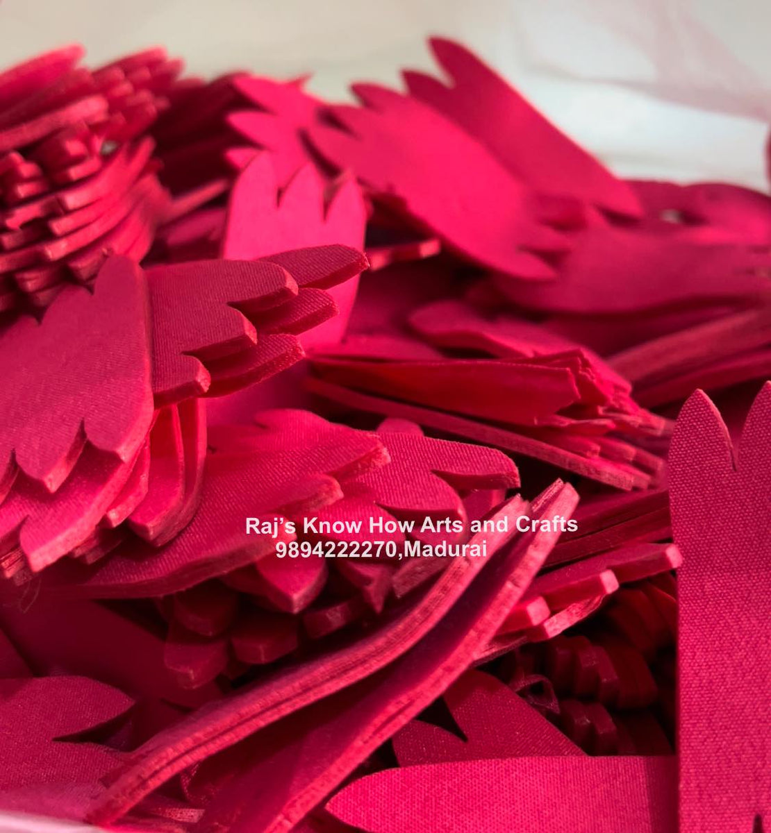 Dark pink Flower cloth petal – KnowHowArtCraft