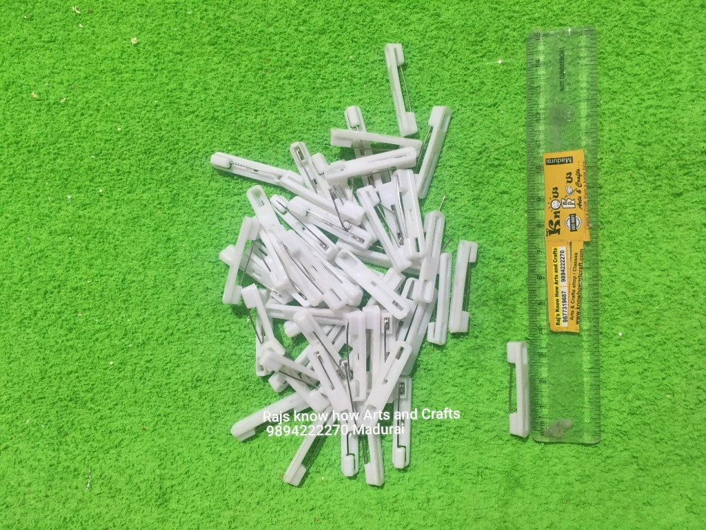 Brooch pin plastic large – KnowHowArtCraft