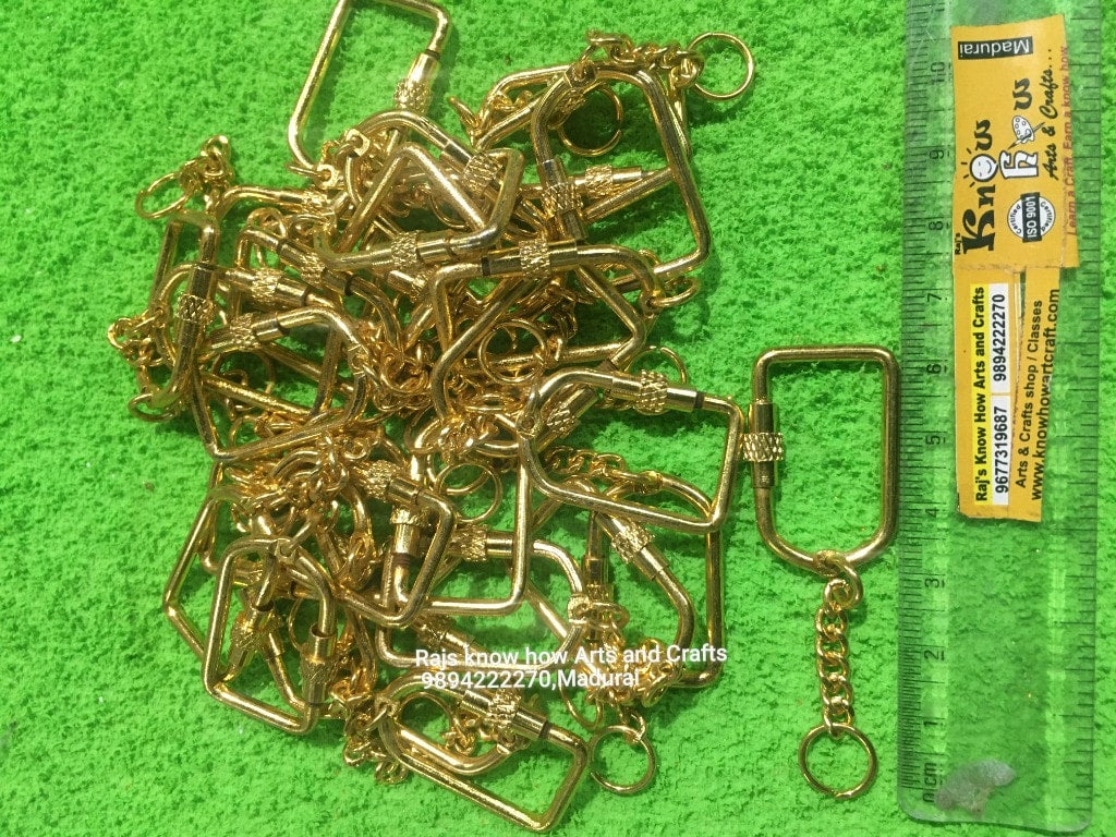 Adjustable screw keychain gold – KnowHowArtCraft