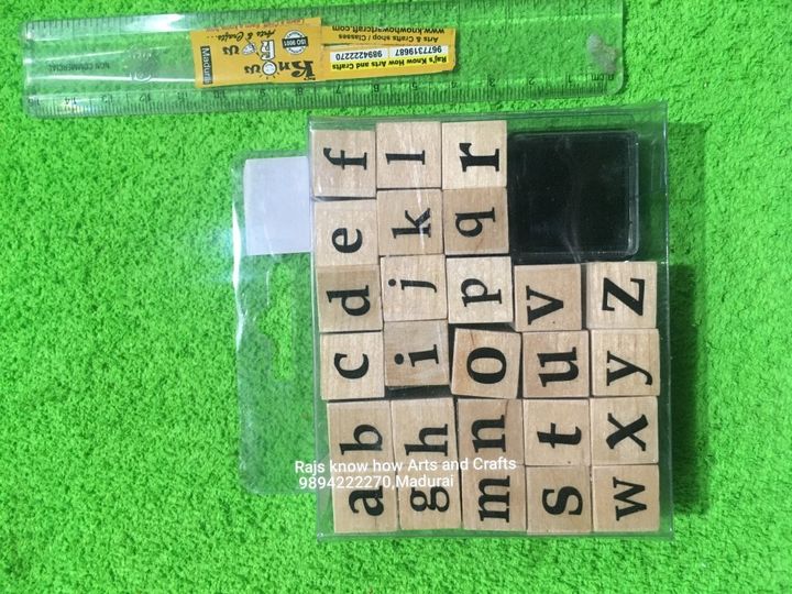 Abcd wooden stamps – KnowHowArtCraft
