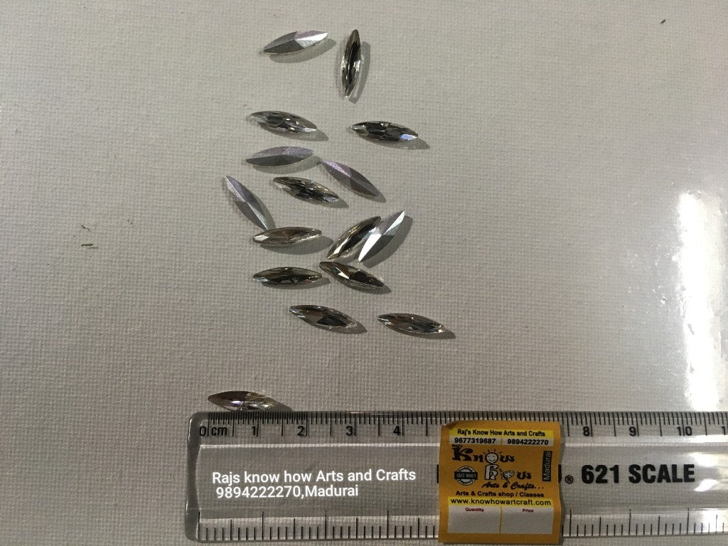 18mm eye shape aD glass stone – KnowHowArtCraft