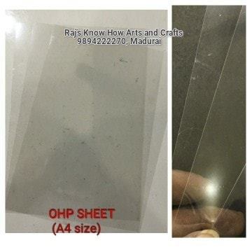 OHP sheet normal 100micron thin -a4 size – KnowHowArtCraft