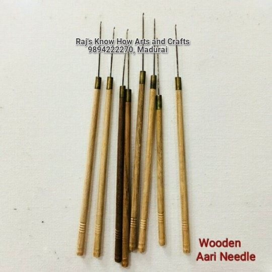 Wooden Handle Aari Needle – KnowHowArtCraft