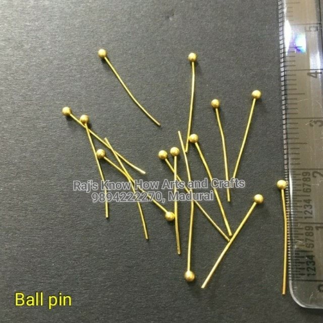 Ball Pin-Gold – KnowHowArtCraft
