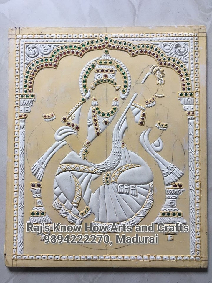 Saraswathi Muck Board-1 Board(15 days delivery time) – KnowHowArtCraft