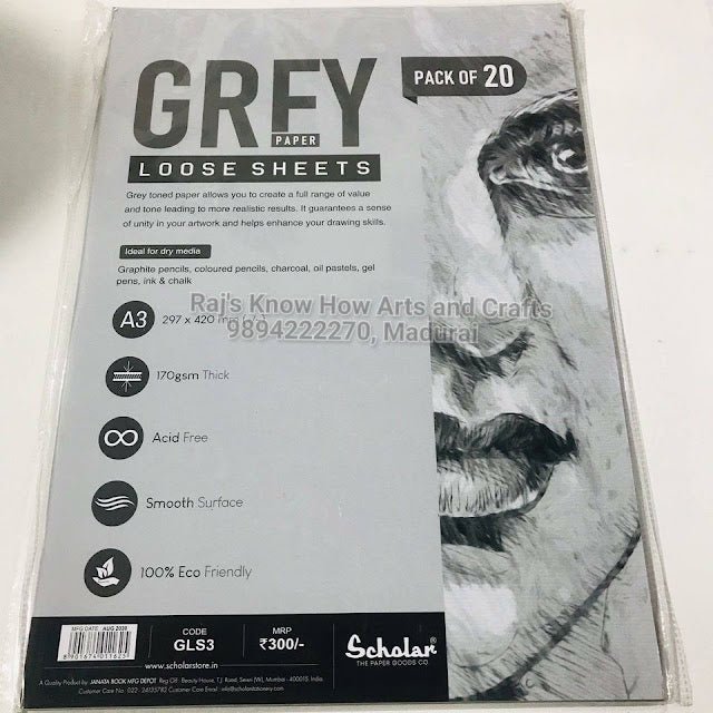 A3 grey paper – KnowHowArtCraft