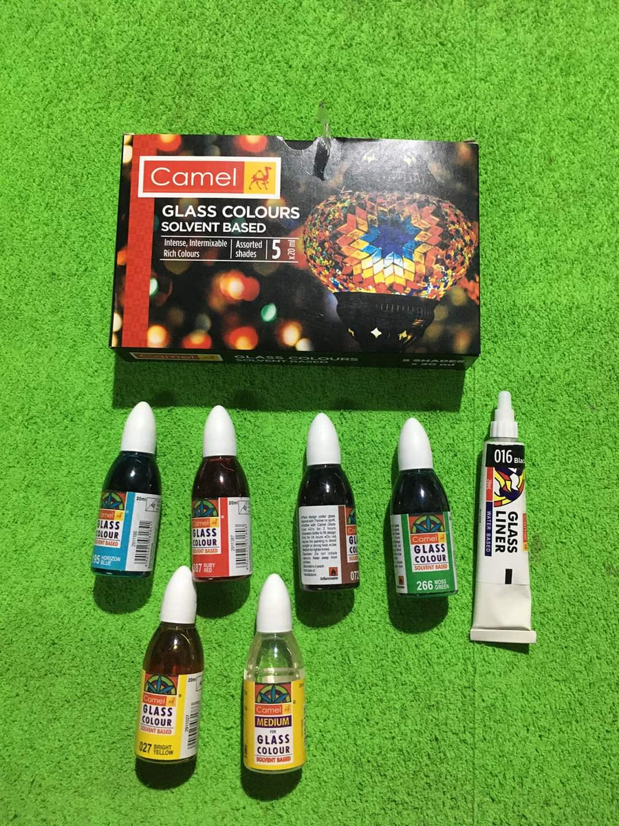 6 shade solvent based glass colours – KnowHowArtCraft