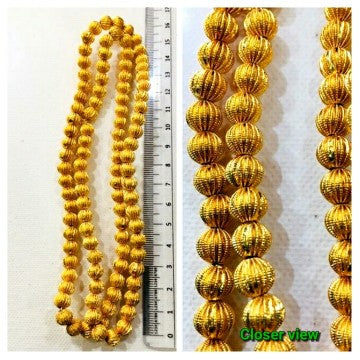 Flat gold Chakri beads-10g in a pack – KnowHowArtCraft