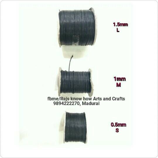 Black wax Rope – KnowHowArtCraft